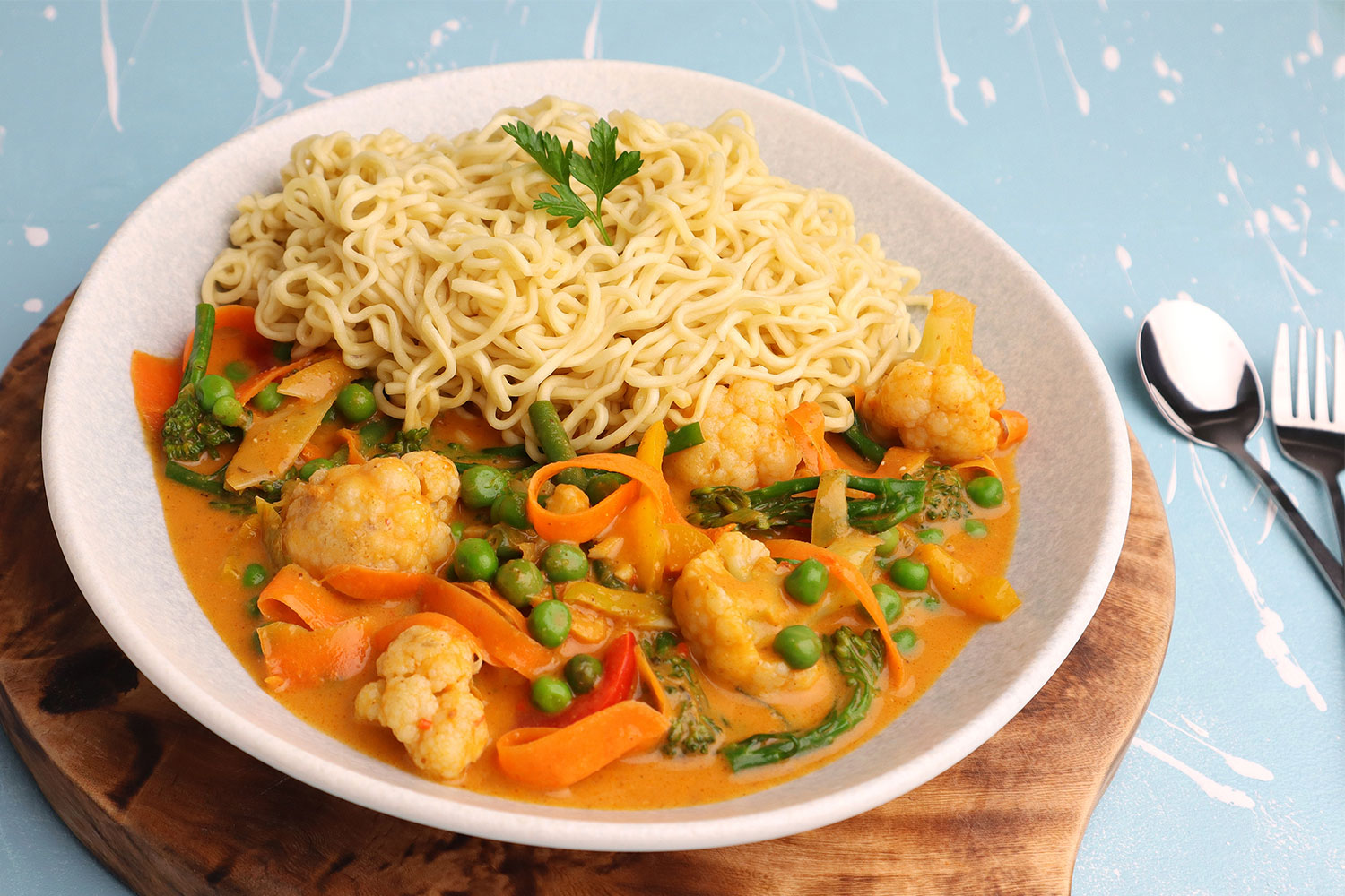 Creamy Veggie Curry Noodles | Indomie Kenya